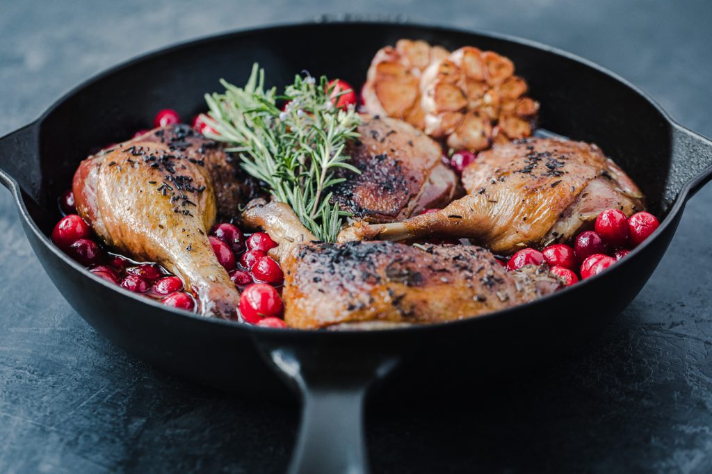 Duck Confit with Orange-Cranberry Relish » US Cranberries